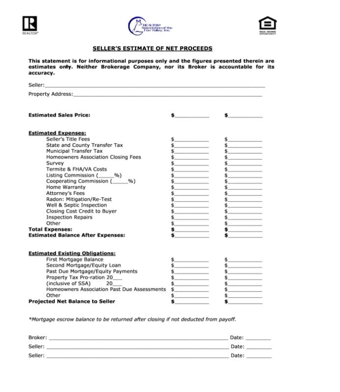 Seller Net Sheet Explainer: Projecting Real Estate Proceeds